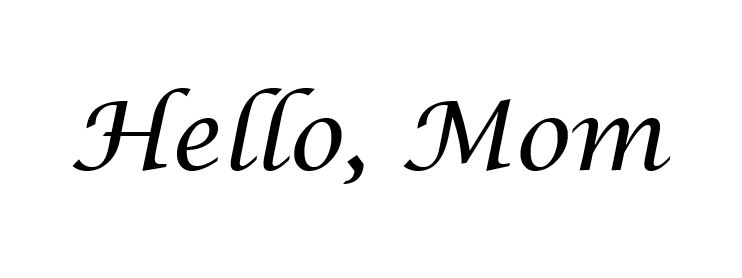 “Hello, Mom.” – The Literary Dragon